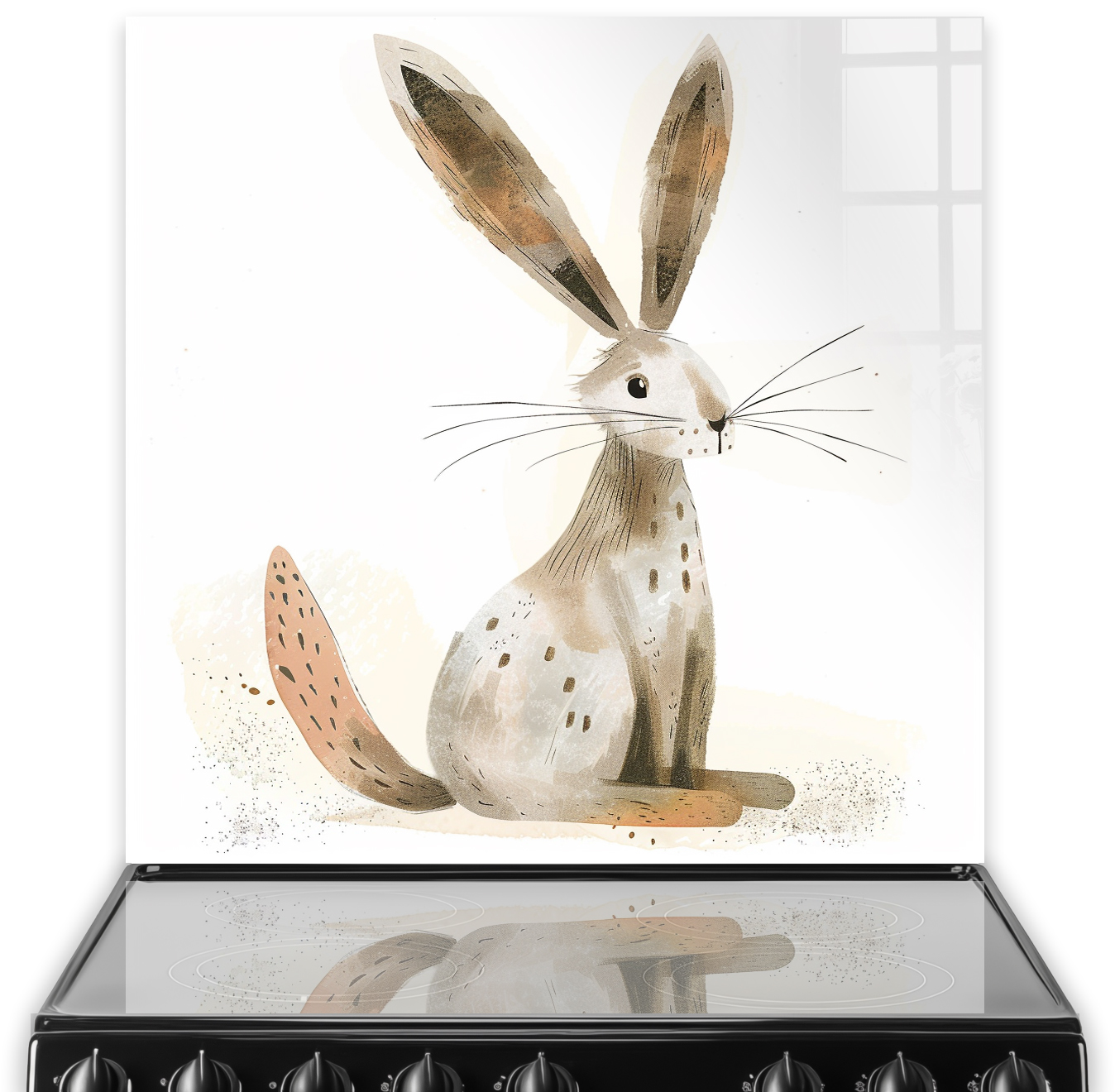 Heidi Hare Printed Splashback | VividSplashbacks