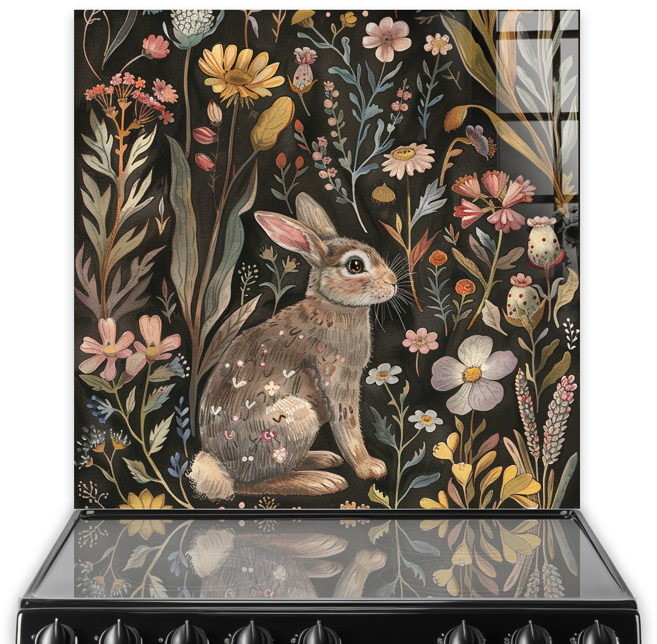 Tapestry Hare Printed Splashback | VividSplashbacks