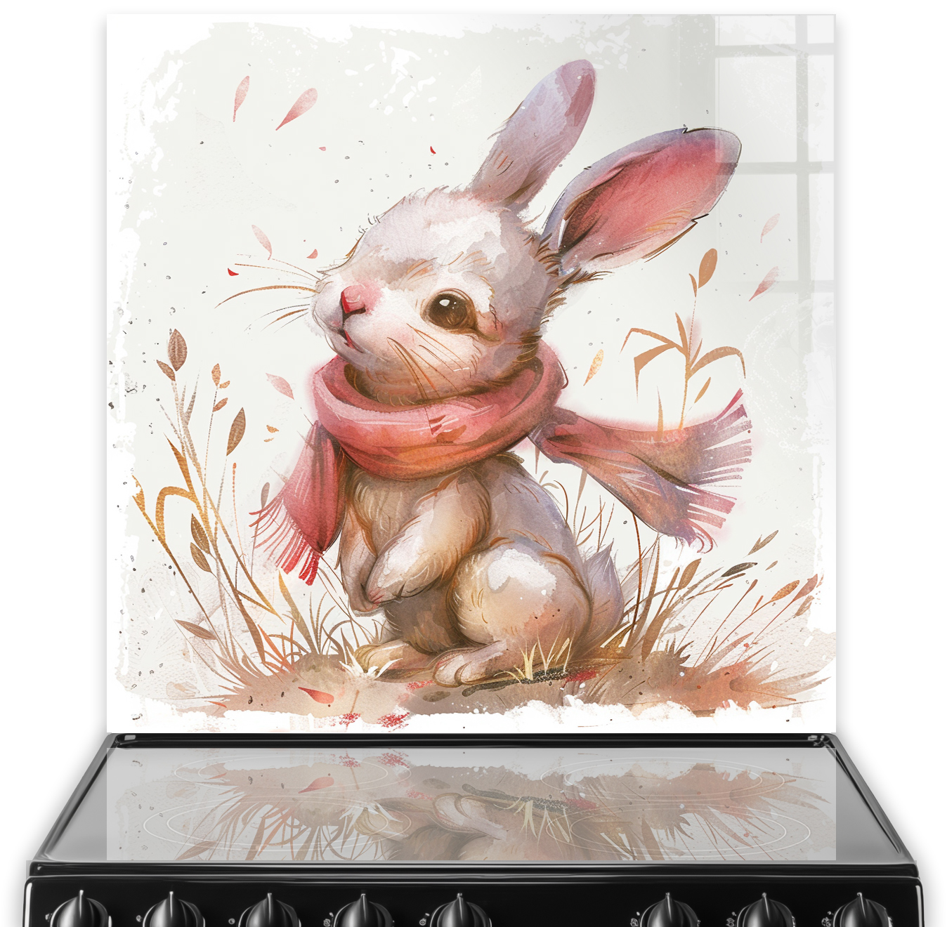 Snugglebun Hare Printed Splashback | VividSplashbacks
