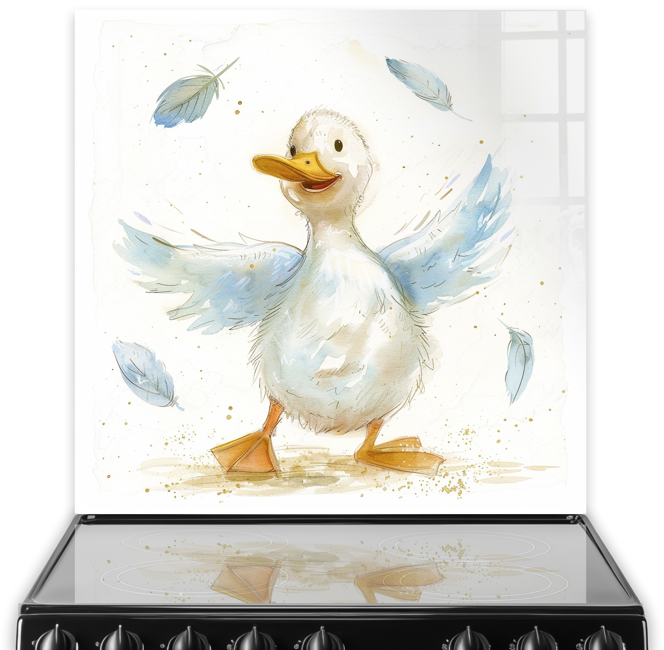 Penny Playful Plumage Printed Splashback | VividSplashbacks
