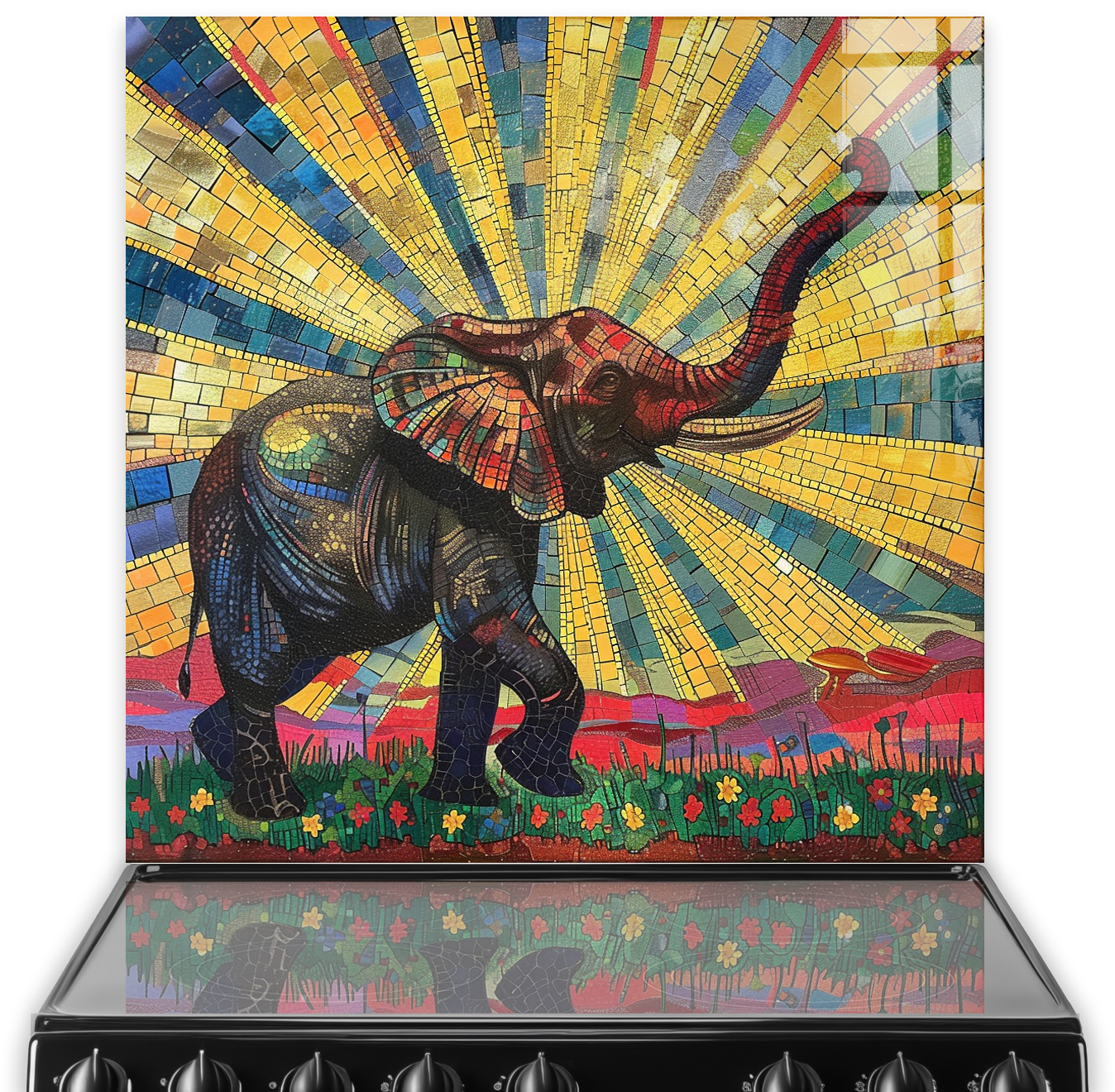 Mosaic Elephant Pattern 38 Elephant Mosaics Ideas | Elephant, Mosaic