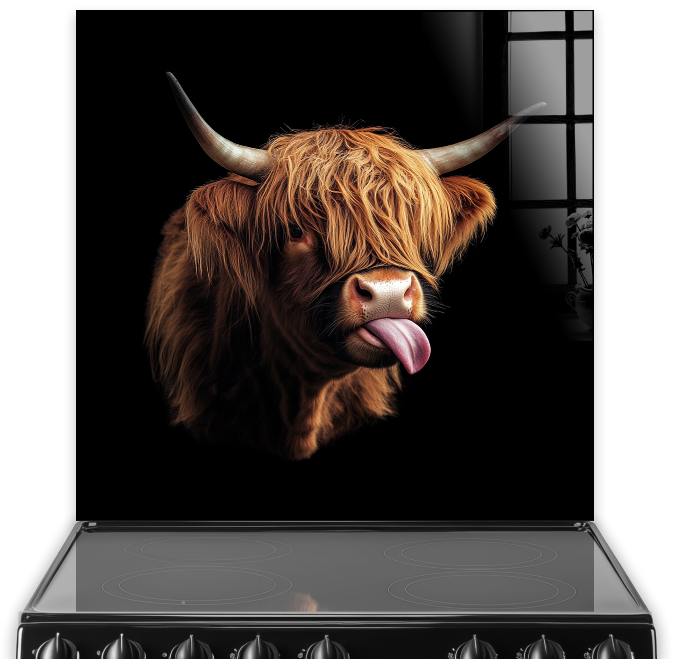 Moo Lick Printed Splashback | VividSplashbacks