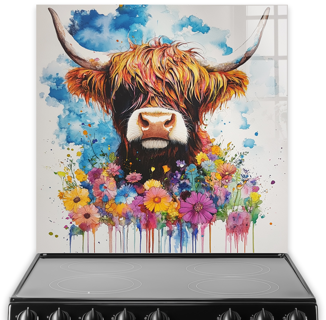 Wildflower Whimsy Printed Splashback | VividSplashbacks