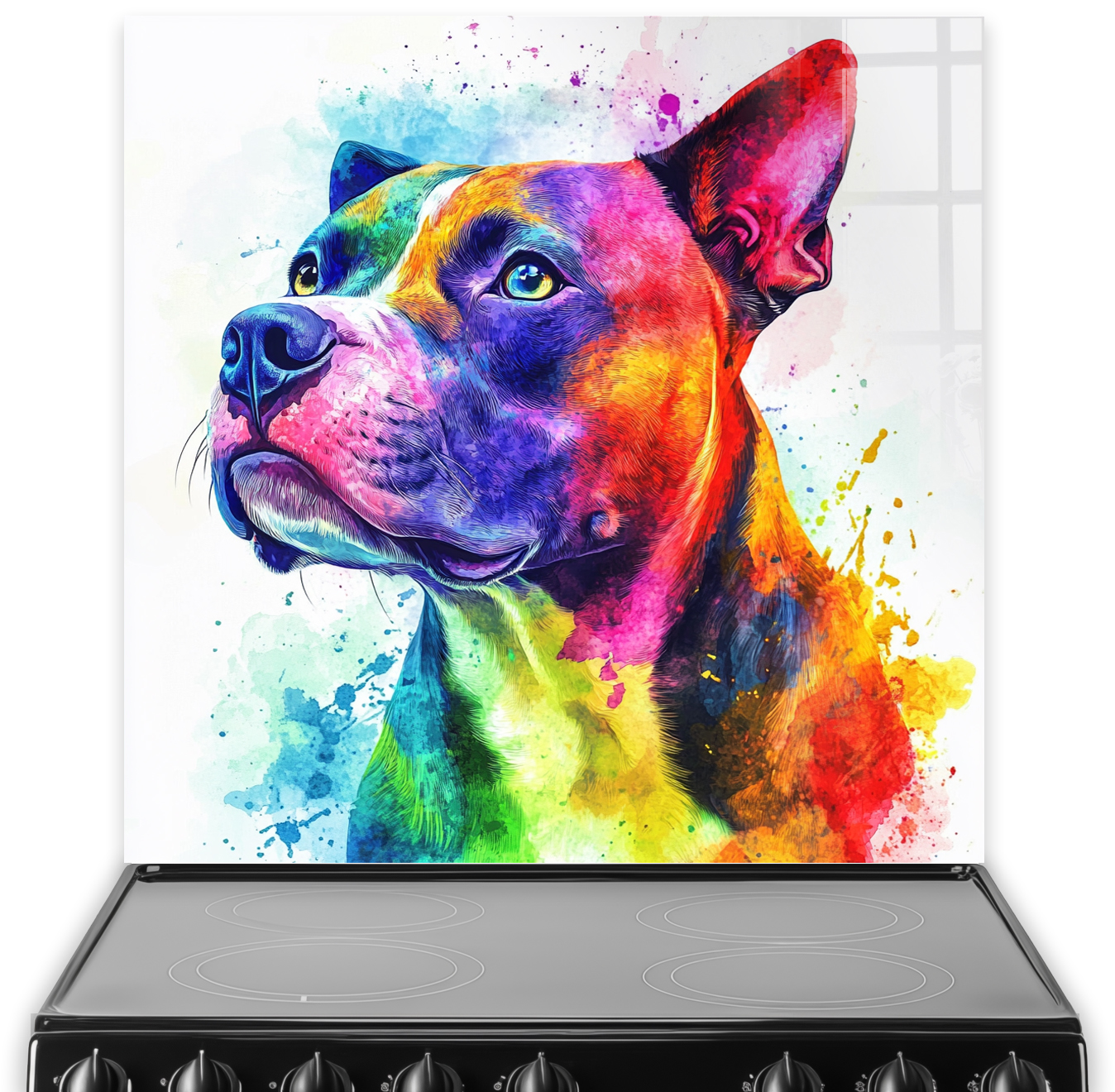 Vibrant Staffy Printed Splashback | VividSplashbacks