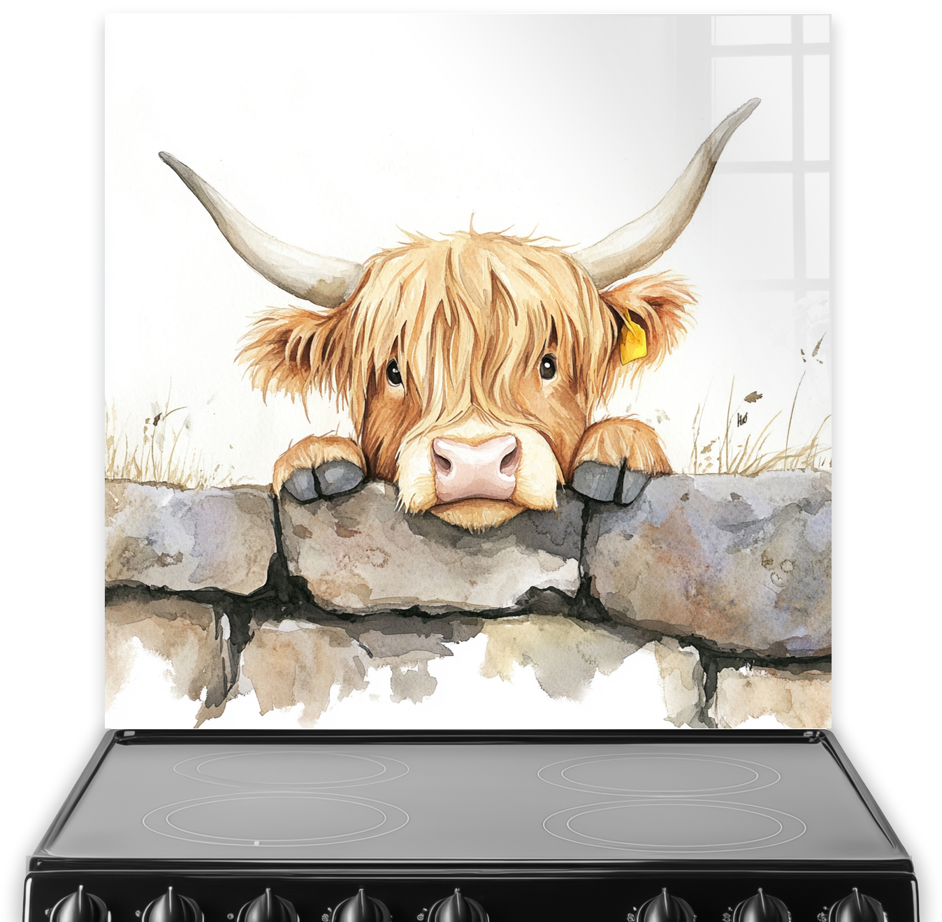 Peekaboo Moo Printed Splashback | VividSplashbacks