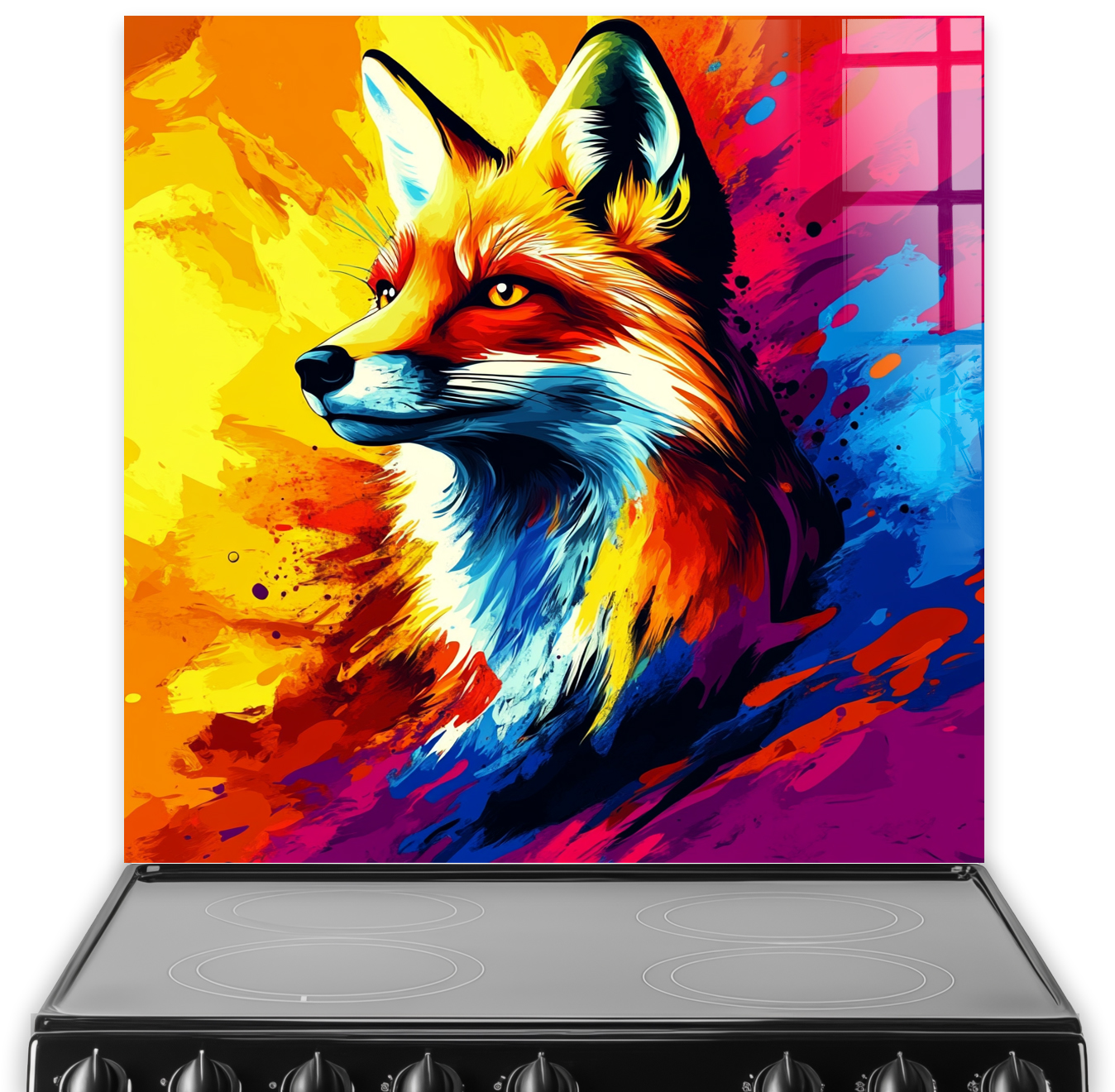 Vivid Ember Fox Printed Splashback | VividSplashbacks