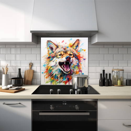 Mystic Wolf Printed Splashback | VividSplashbacks