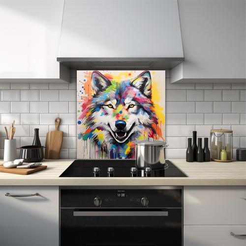 Playful Prowler Printed Splashback | VividSplashbacks