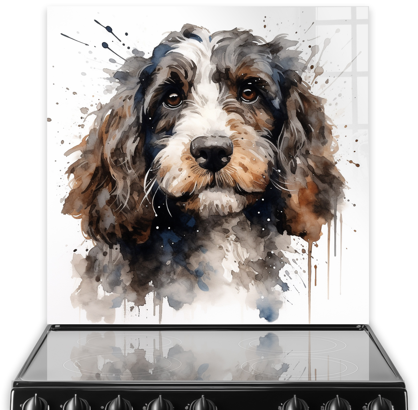 Harley Adorable Spaniel Charm Printed Splashback | VividSplashbacks