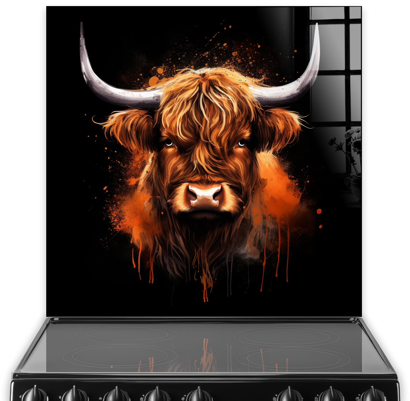 Fire Infused Highland Printed Splashback | VividSplashbacks