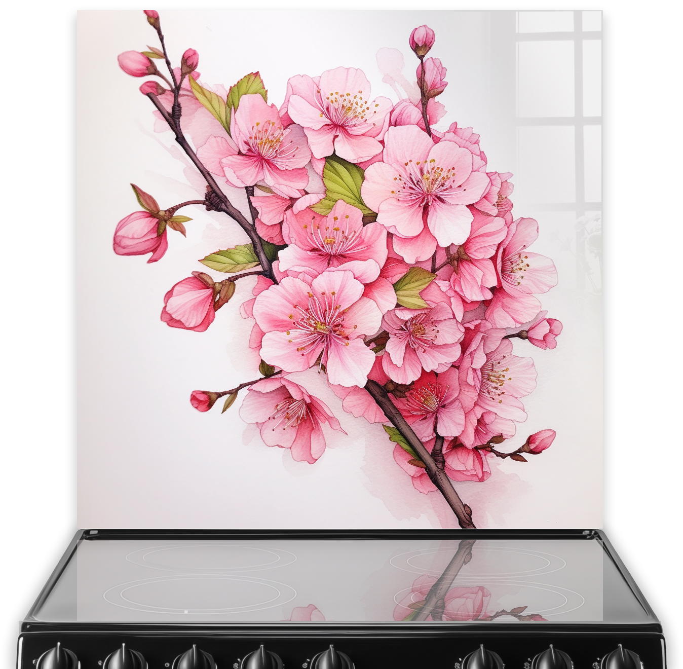 Flower Cherry Blossom Kitchen White Spring Blossoms I Print By Atteloi