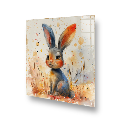 Whimsical Hare Printed Splashback | VividSplashbacks