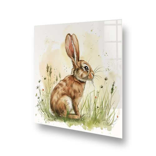 Watercolour Hare Printed Splashback | VividSplashbacks
