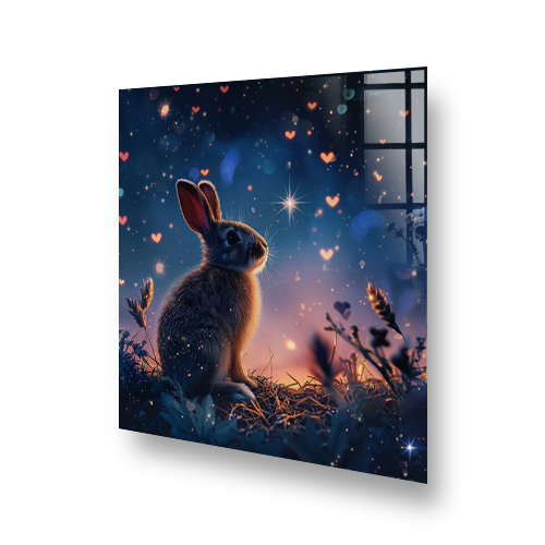 Starry Sky Hare Printed Splashback | VividSplashbacks