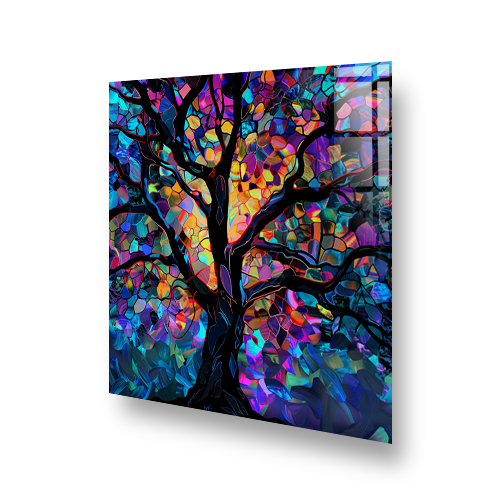 Mosaic Tree Printed Splashback | VividSplashbacks