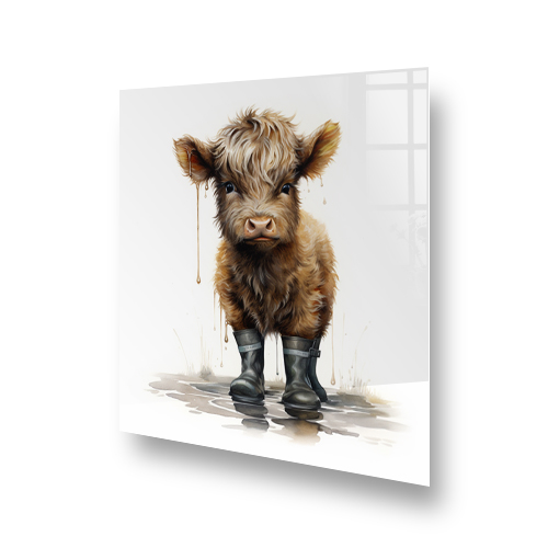 Skye Highland Cow Printed Splashback | VividSplashbacks