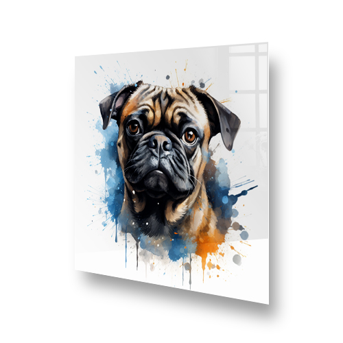 Pippas Pug Palette Printed Splashback | VividSplashbacks