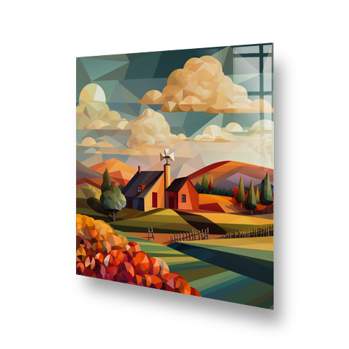Cubist Farm Splendour Printed Splashback | VividSplashbacks