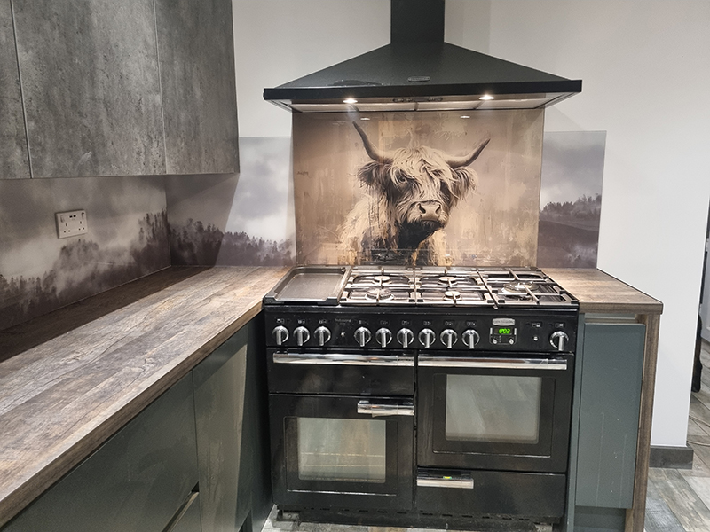 100cm+ Cooker Splashbacks | Custom Glass Designs for Rangemaster, Smeg ...